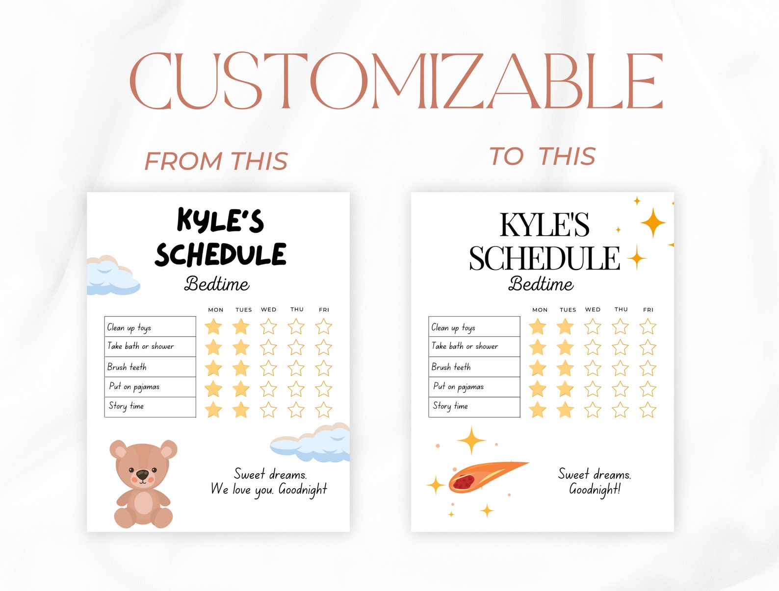 Daily Checklist for Boys | to Do List Template | Kids Routine Chart ...