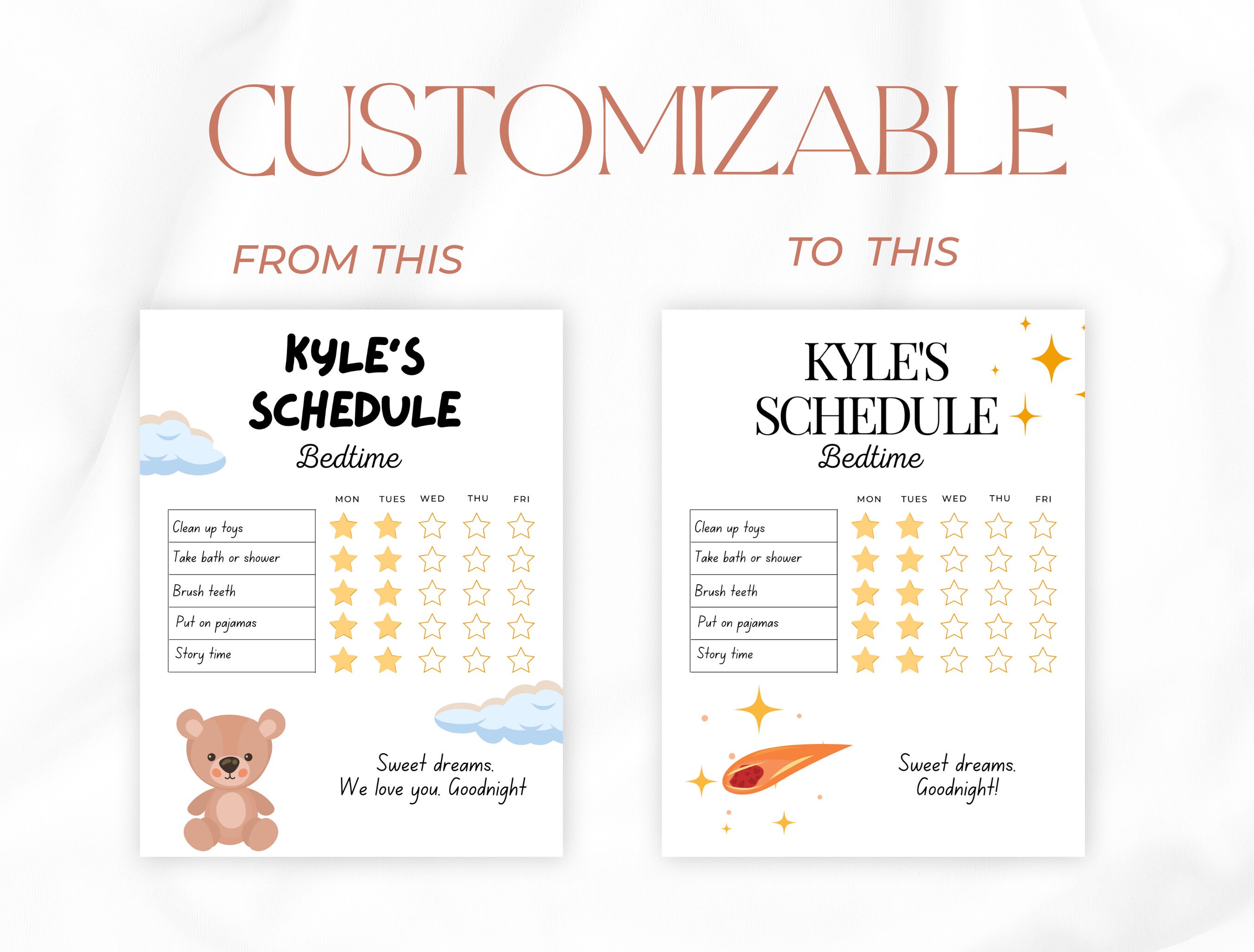 Daily Checklist for Boys | to Do List Template | Kids Routine Chart ...