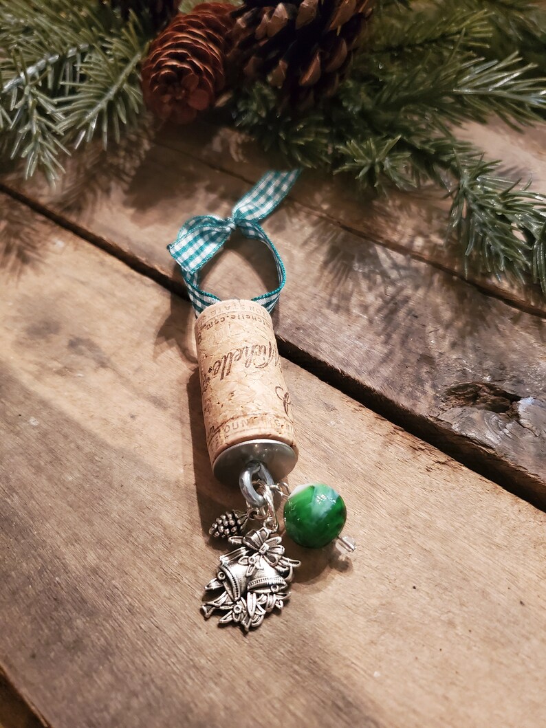 Various Wine Cork Ornaments Mad With Upcycled Wine Cork, Handmade Glass ...