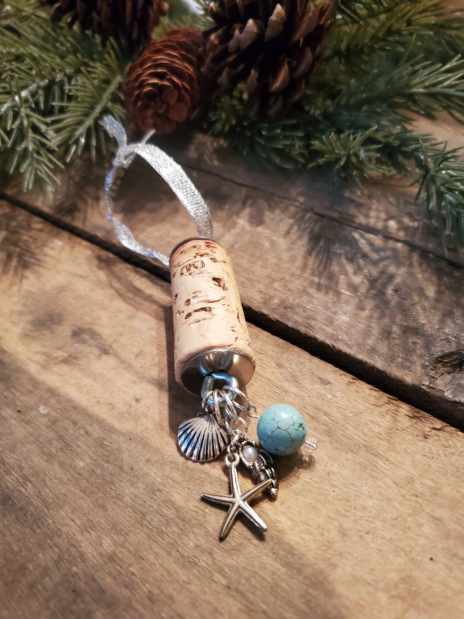 Various Wine Cork Ornaments Mad With Upcycled Wine Cork, Handmade Glass ...