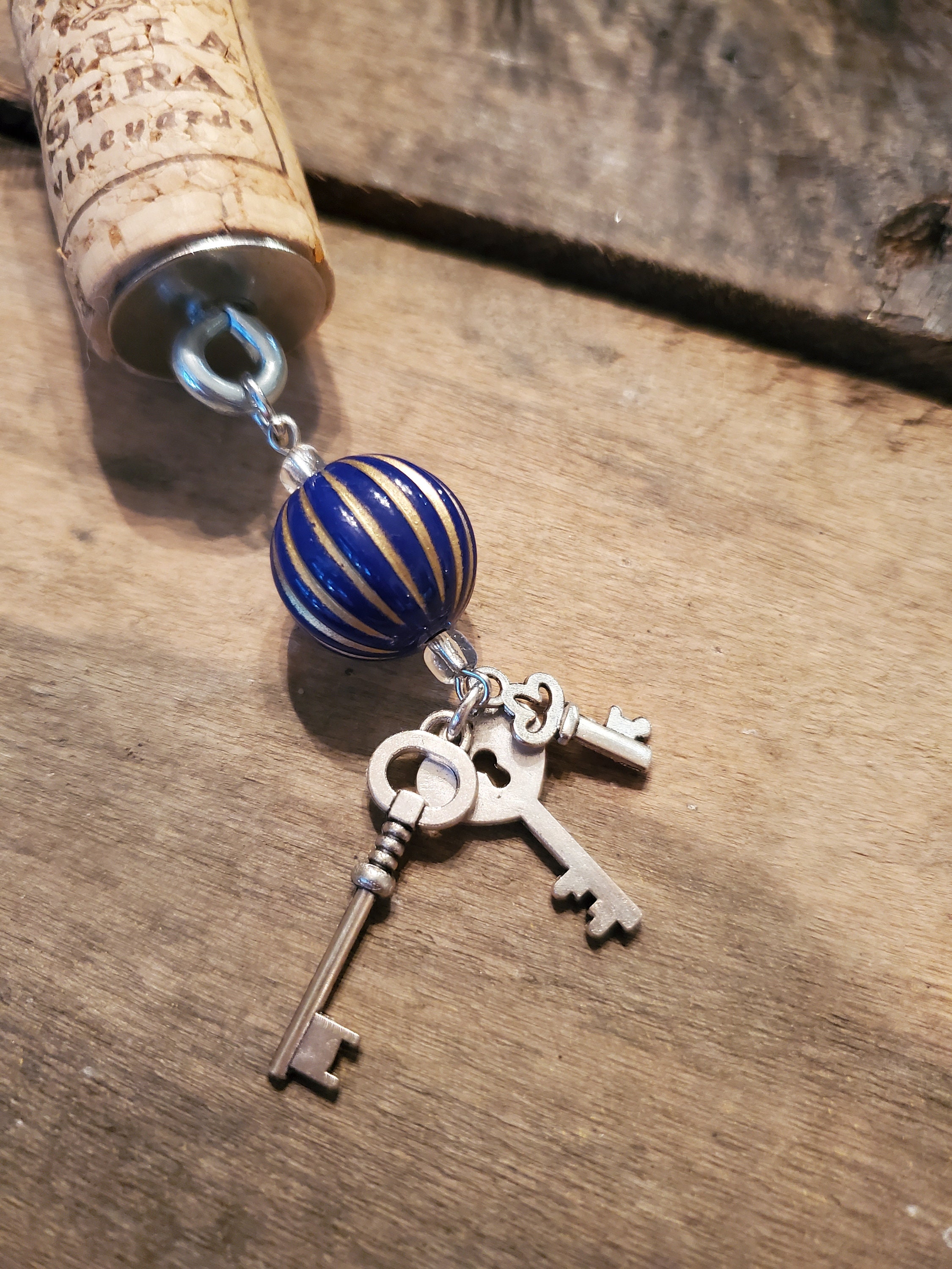 Various Wine Cork Ornaments Mad With Upcycled Wine Cork, Handmade Glass ...