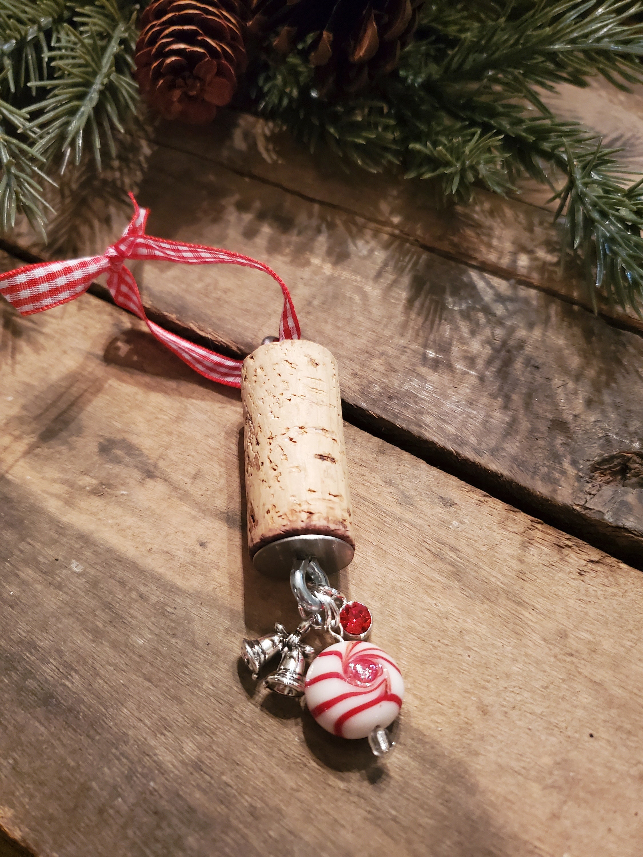Various Wine Cork Ornaments Mad With Upcycled Wine Cork, Handmade Glass ...