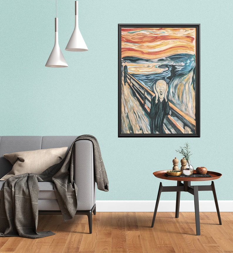 The Scream by Edvard Munch - Hi-res Masterpiece Fine Art Wall Art ...