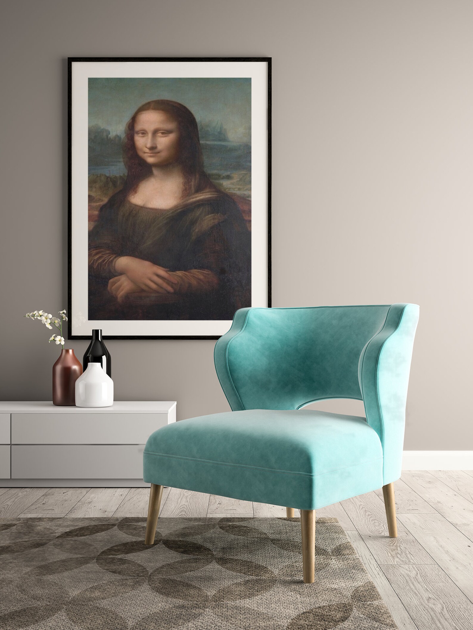 Mona Lisa by Da Vinci Renaissance Hi-res Masterpiece Fine Art Print ...