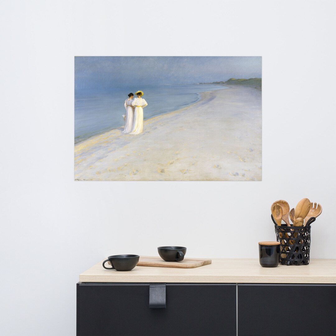 Summer Evening Stroll on Skagen's Beach - P. S. Krøyer's Masterpiece ...