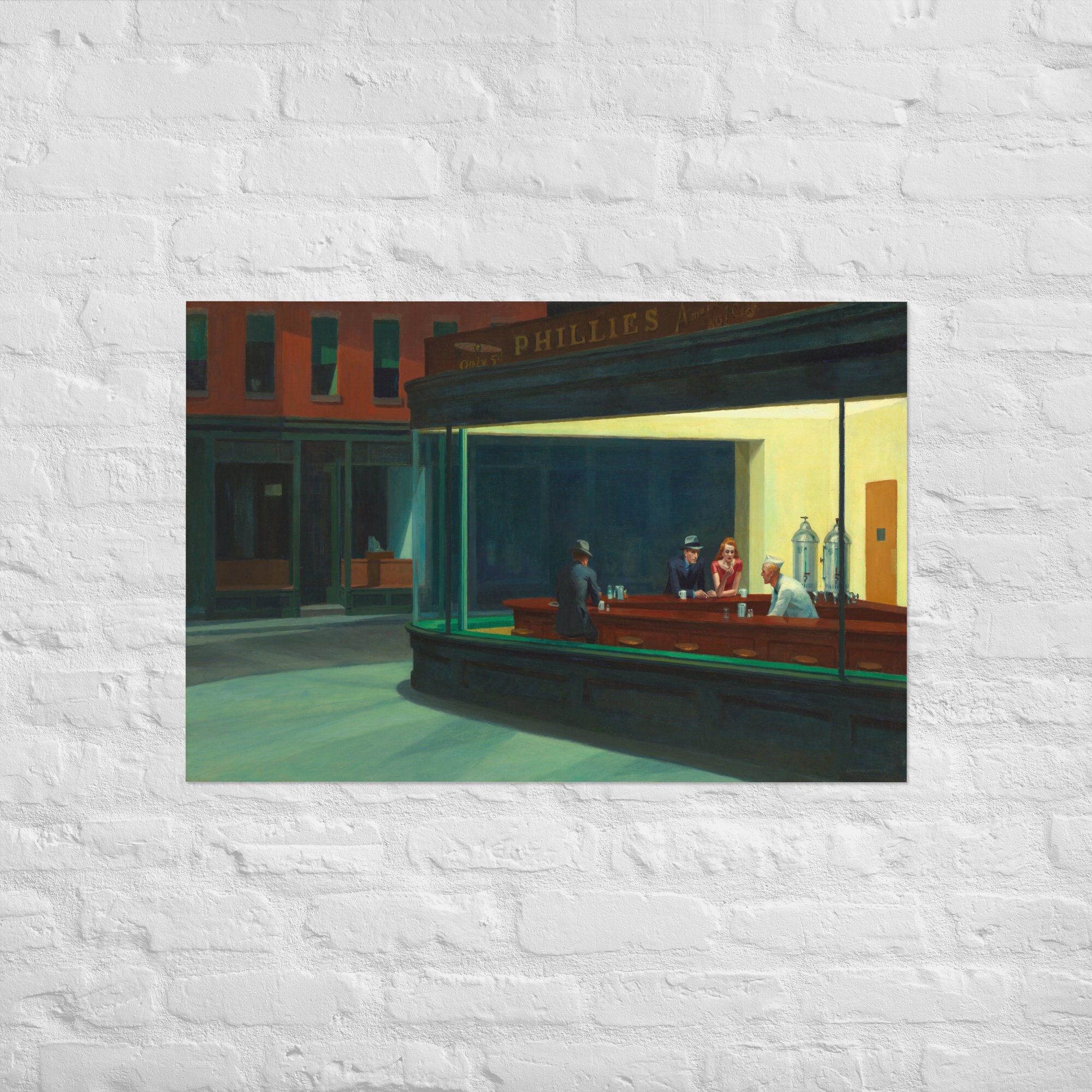 Nighthawks by Edward Hopper Museum Quality Fine Art for Home and Office ...