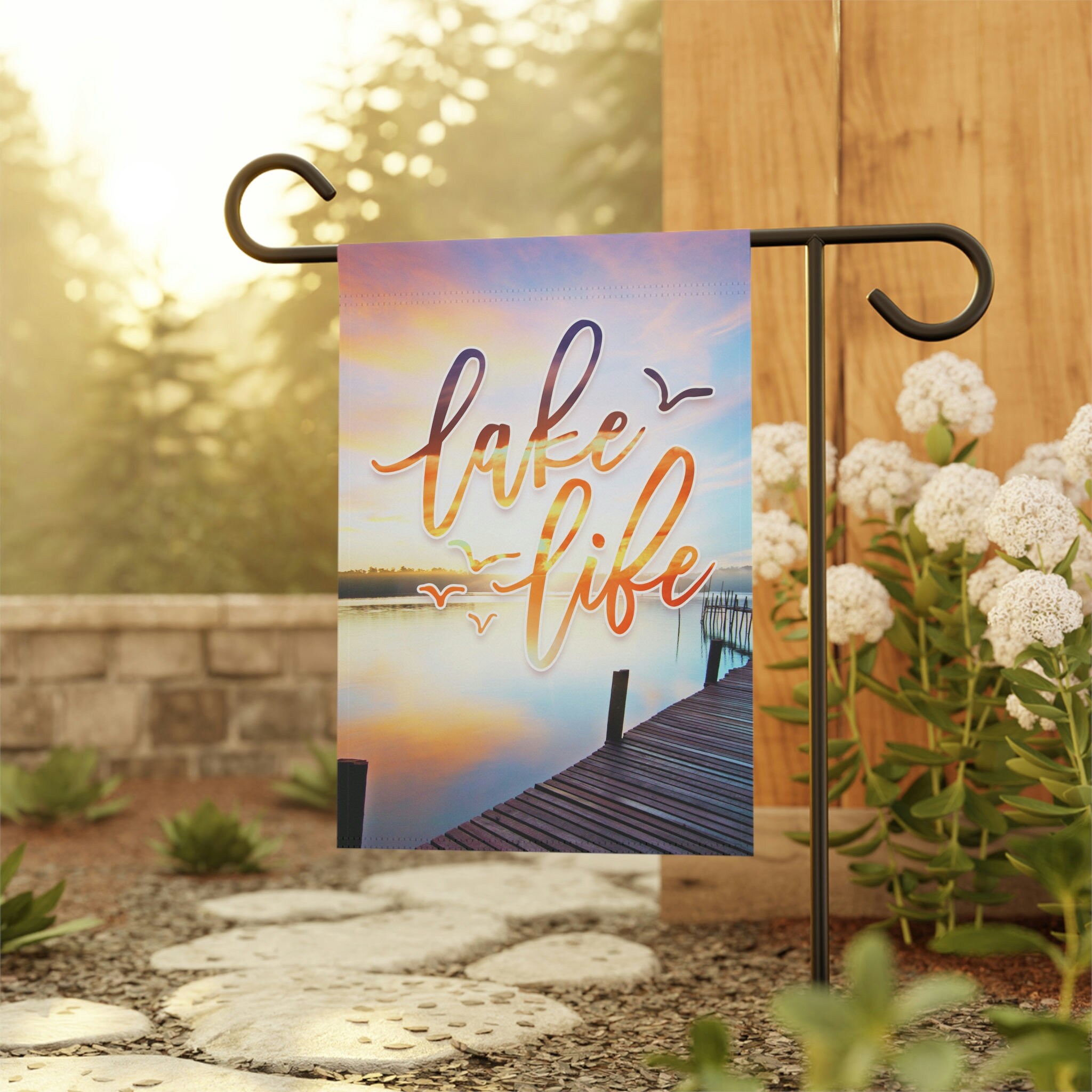 Lake Life Flag, Lake House Flag, Summer Garden Flag, Lake House Decor ...