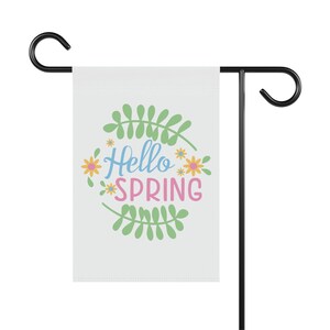 Hello Spring Flag, Spring House Flag, Spring Garden Flag, Spring Decor ...