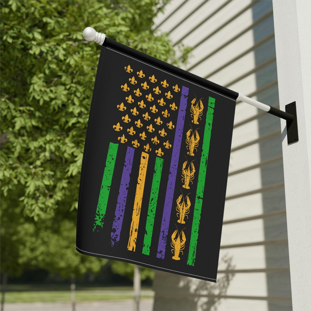 Mardi Gras Flag, Mardi Gras House Flag, Mardi Gras Garden Flag, Mardi ...