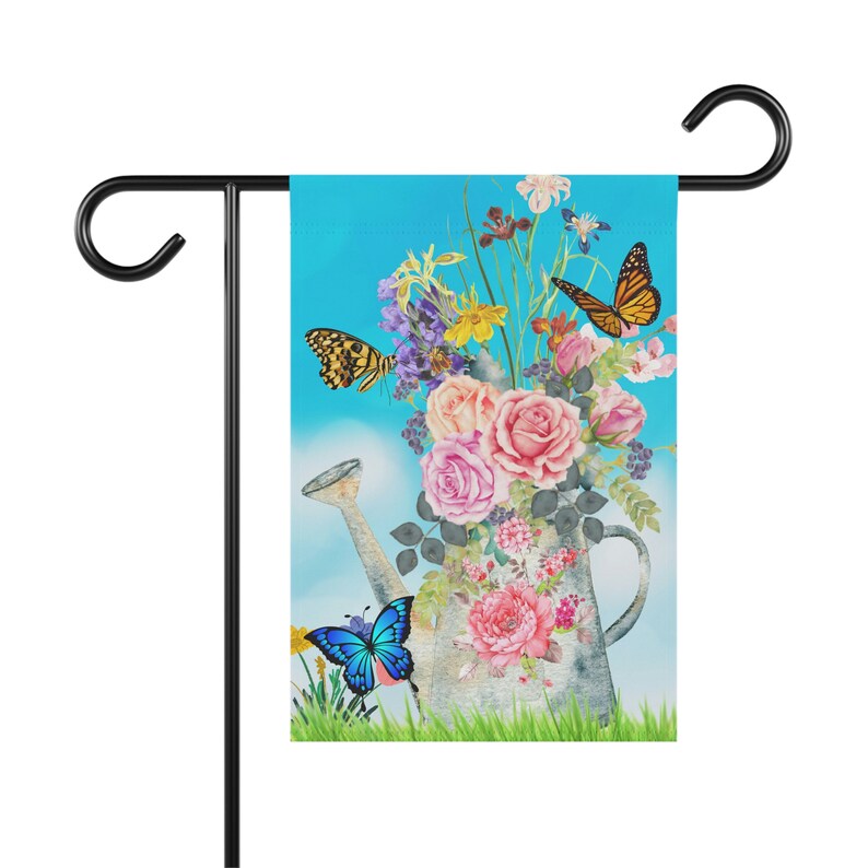 Butterflies Spring Flag Spring House Flag Spring Garden - Etsy