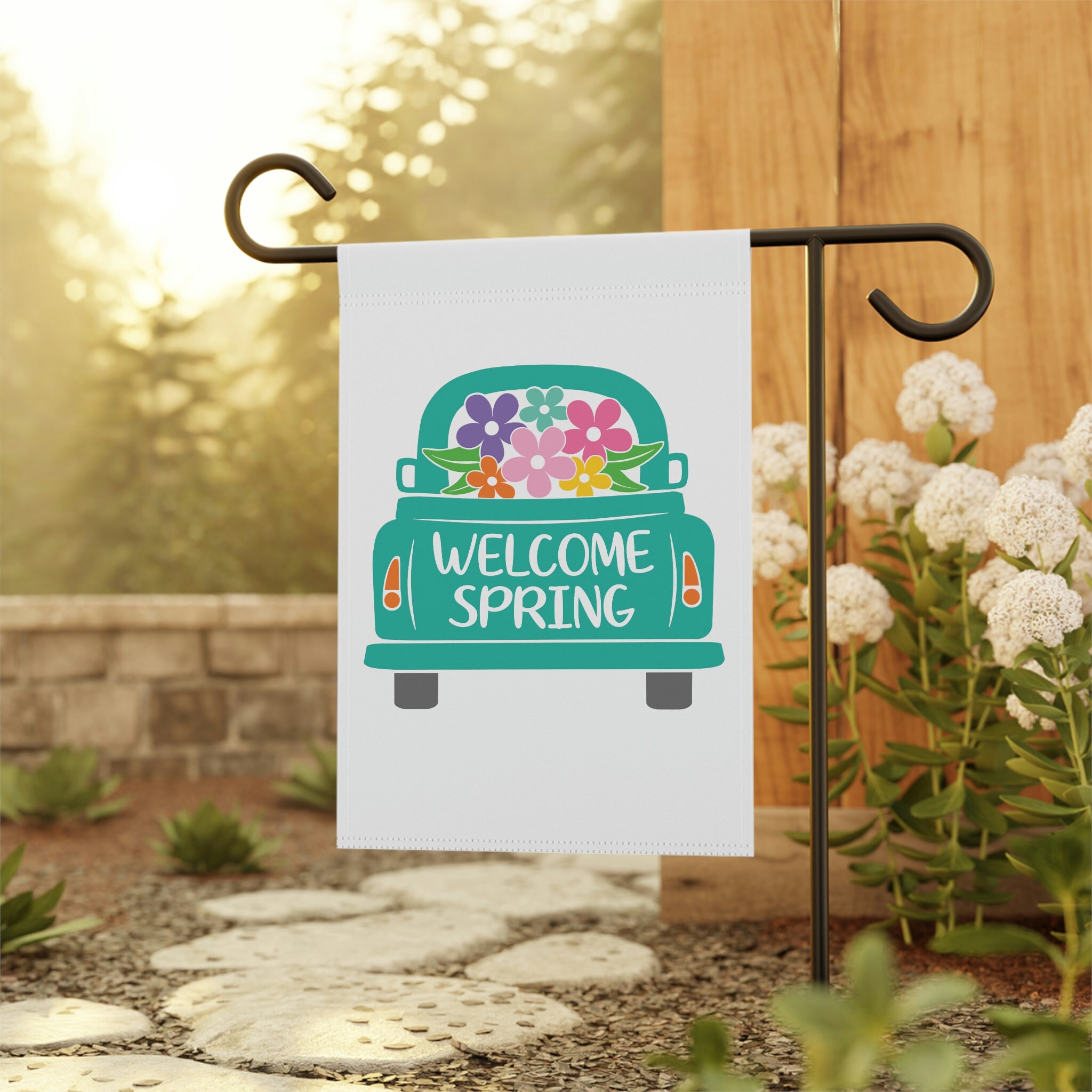 Welcome Spring Flag, Spring House Flag, Spring Garden Flag, Outdoor ...