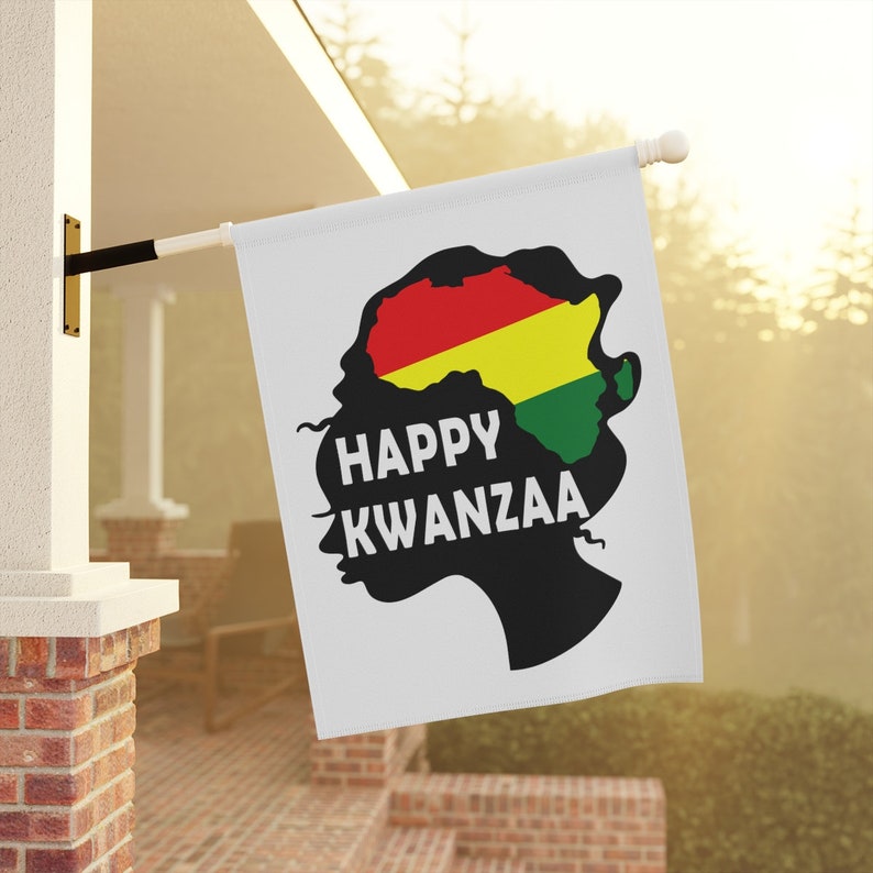 Happy Kwanzaa Flag, Kwanzaa House Flag, Kwanzaa Garden Flag, Rainbow ...