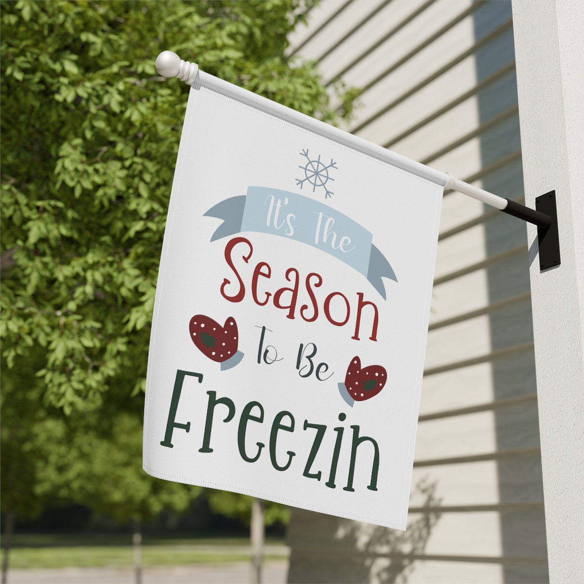 It's the Season to Be Freezing Flag, Christmas Welcome Flag, Funny ...