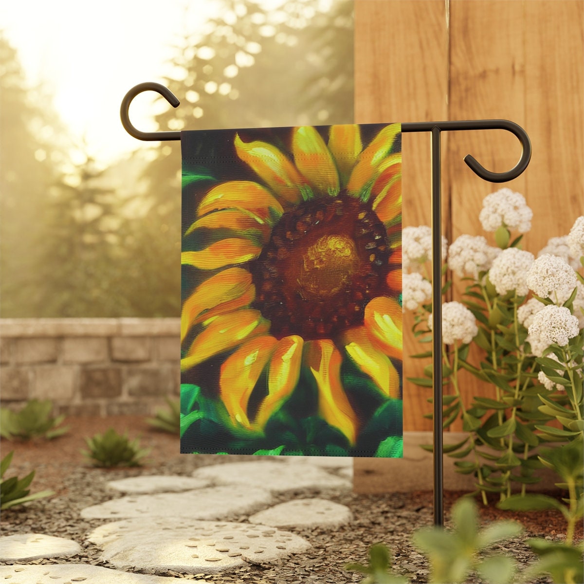 Sunflower Flag, Sunflower House Flag, Sunflower Garden Flag, Flower Garden Flag, Flower Flag ...