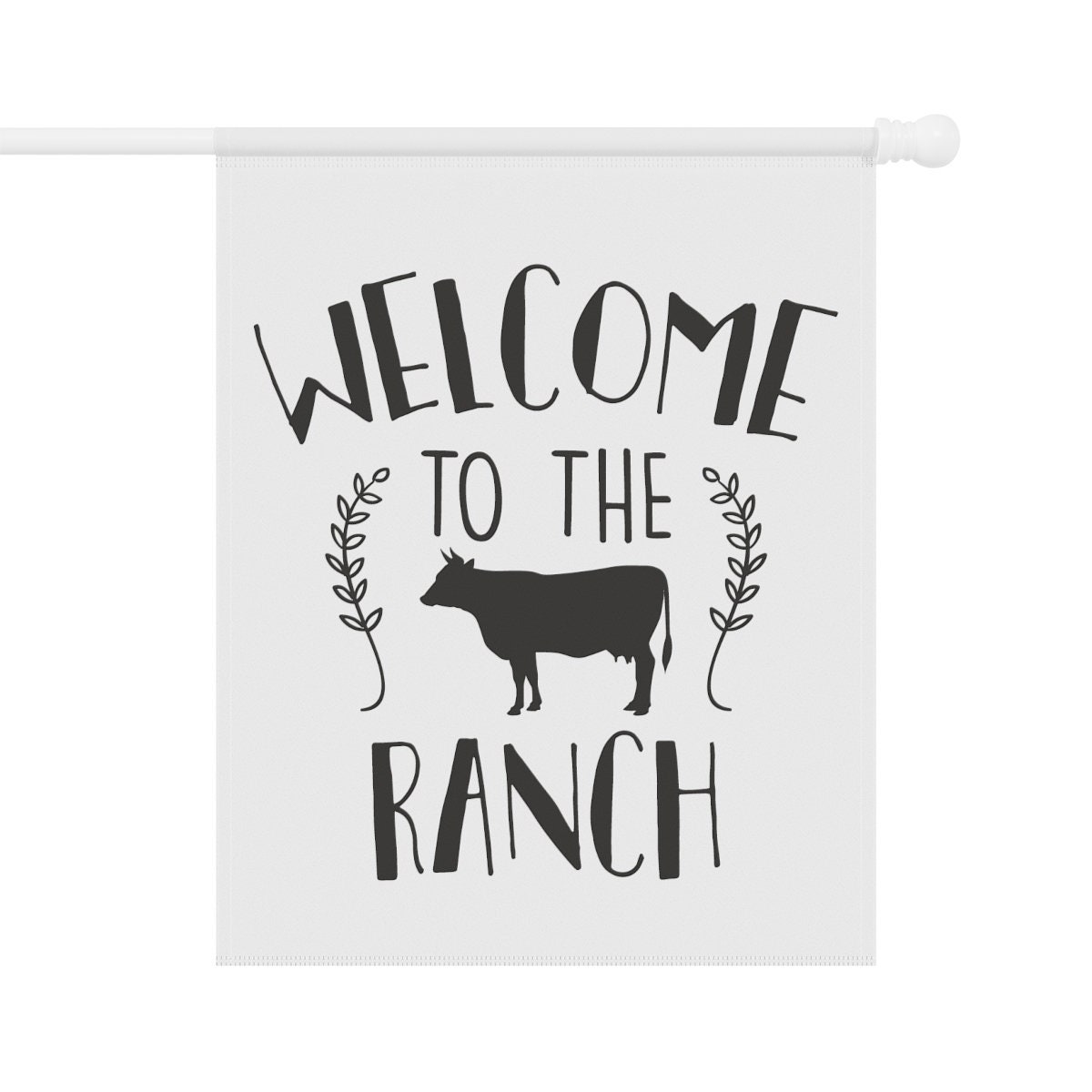 Welcome to the Ranch Flag, Ranch House Flag, Ranch Garden Flag, Ranch ...