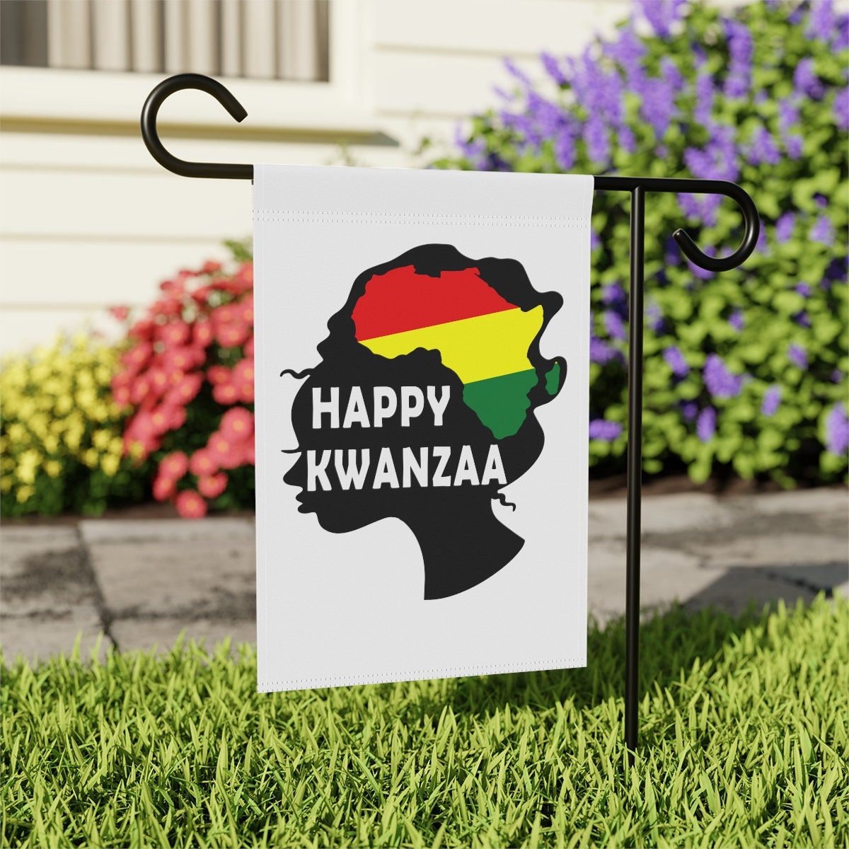 Happy Kwanzaa Flag, Kwanzaa House Flag, Kwanzaa Garden Flag, Rainbow ...