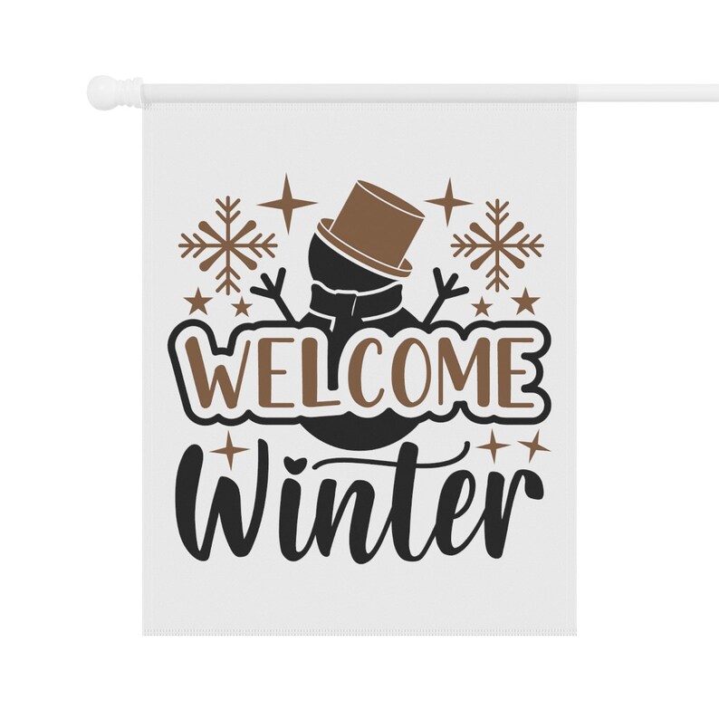 Welcome Winter Flag Winter House Flag Winter Garden Flag - Etsy