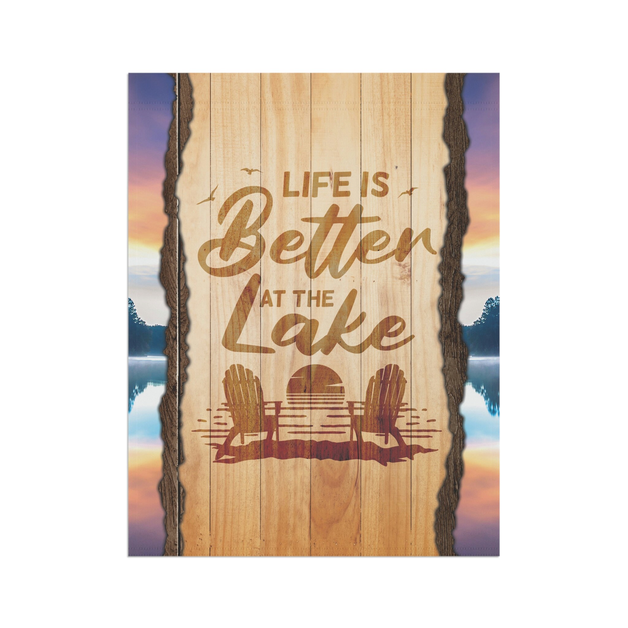 Life is Better at the Lake Flag, Lake House Flag, Lake Garden Flag ...