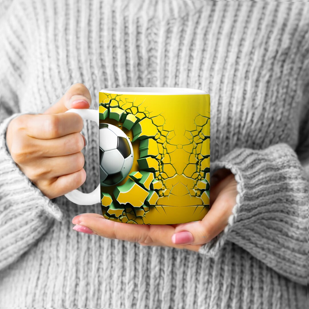 Soccer Mug, Soccer Ball Mug, Soccer Player Coffee Mug, Sport Gift for ...