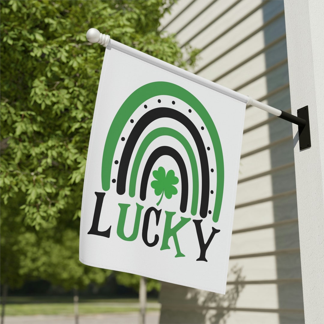 St. Patrick's Day Flag, Lucky Flag, Irish Garden Flag, St. Patrick's ...