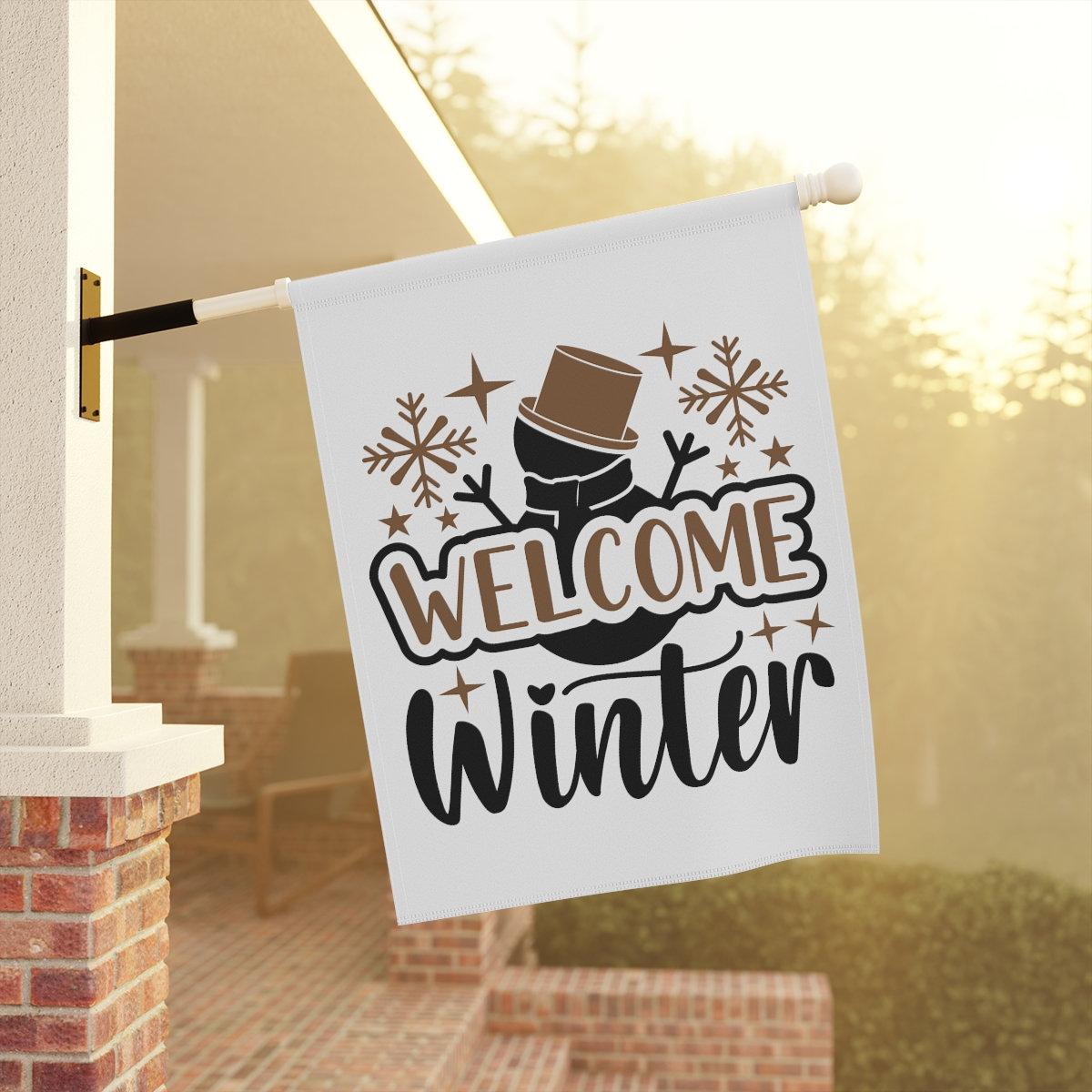 Welcome Winter Flag, Winter House Flag, Winter Garden Flag, Christmas ...