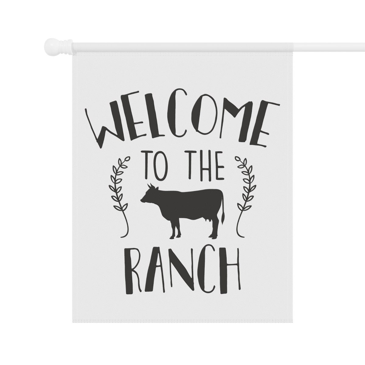 Welcome to the Ranch Flag, Ranch House Flag, Ranch Garden Flag, Ranch ...