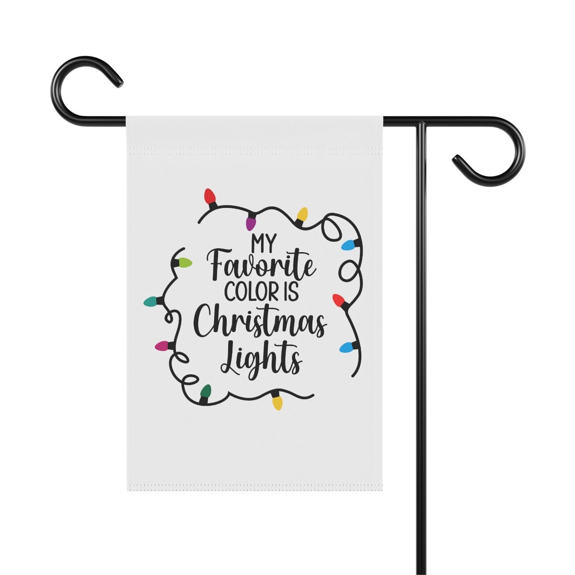 My Favorite Color is Christmas Lights Flag, Christmas House Flag, Funny ...