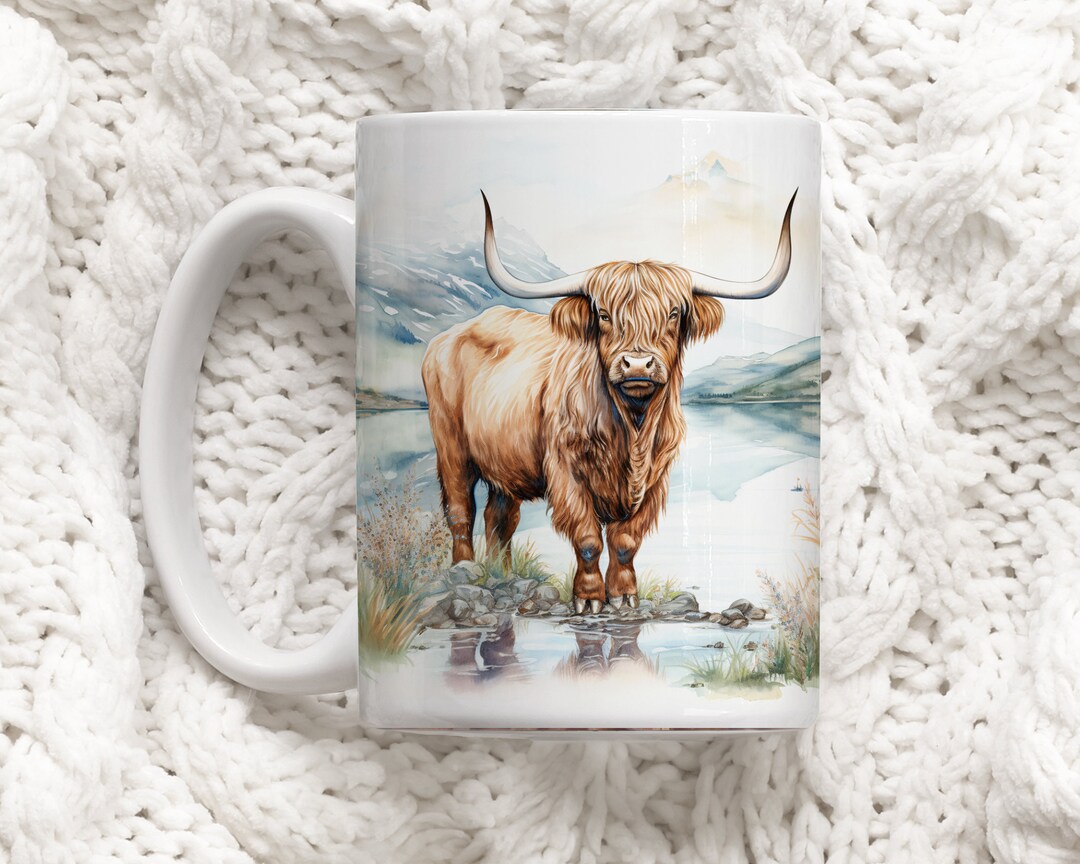 Highland Cow Mug, Highland Cow Coffee Cup, Cow Mug, Cow Lover Gift ...