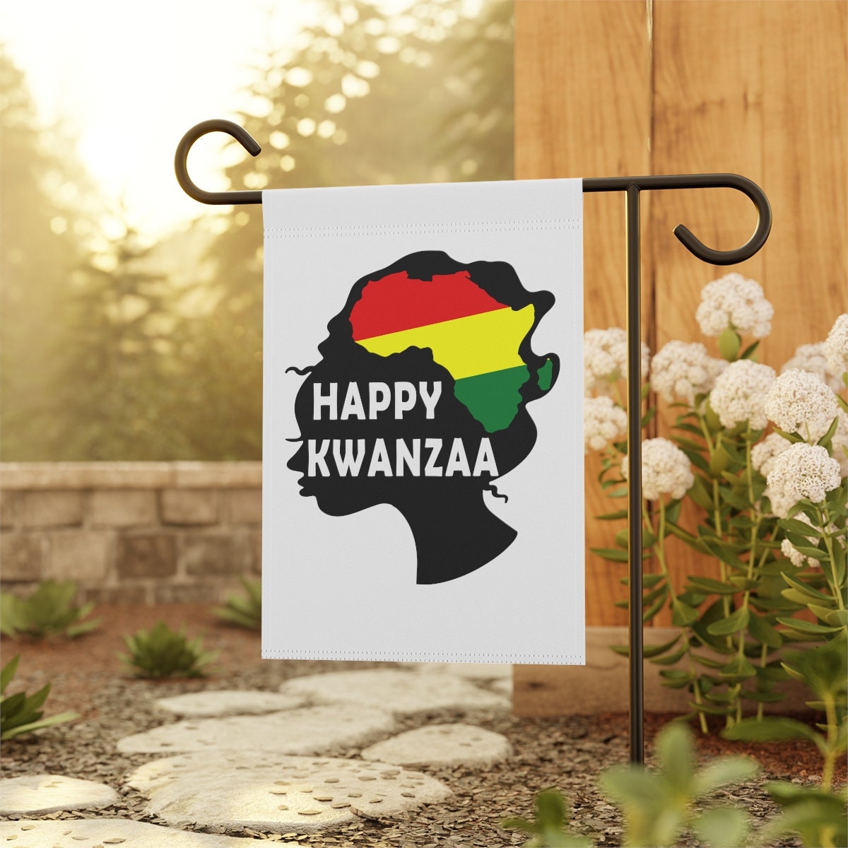 Happy Kwanzaa Flag, Kwanzaa House Flag, Kwanzaa Garden Flag, Rainbow ...