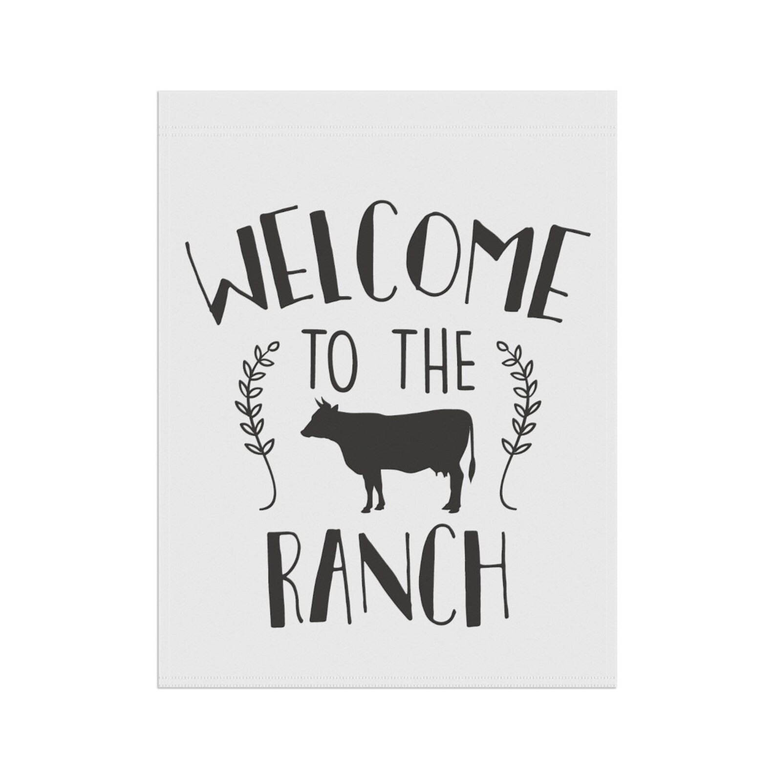 Welcome to the Ranch Flag, Ranch House Flag, Ranch Garden Flag, Ranch ...