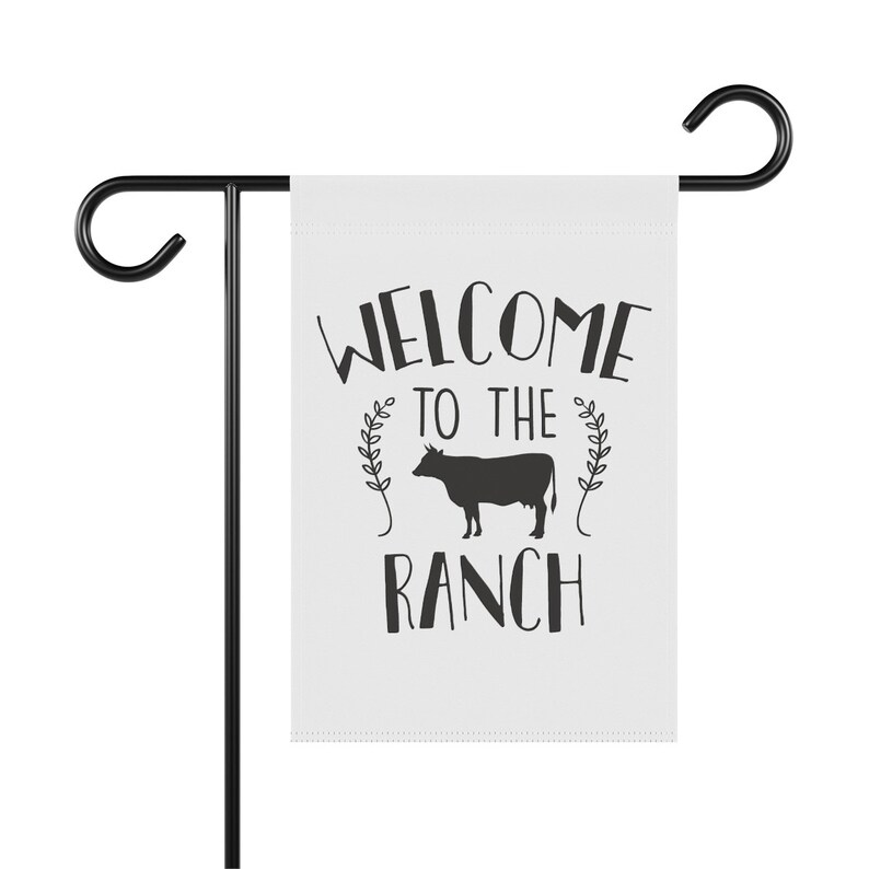 Welcome to the Ranch Flag, Ranch House Flag, Ranch Garden Flag, Ranch ...