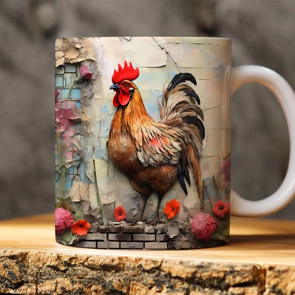 Rooster Coffee Mug - Etsy