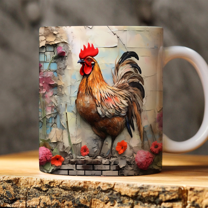 Rooster Coffee Mug - Etsy