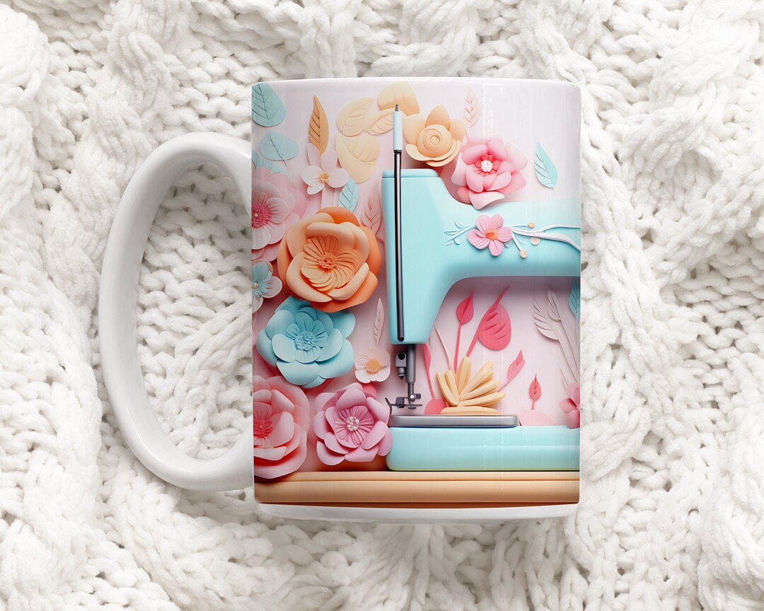 3D Sewing Machine Mug, Sewing Mug, Sewing Gift, Sewing Gifts for Women ...