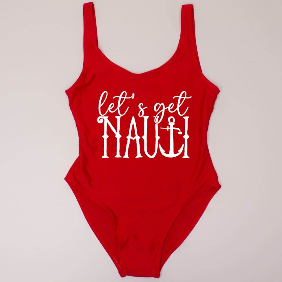 Let's Get Nauti One Piece Swimsuit, Nautical, One Piece Swimsuit ...