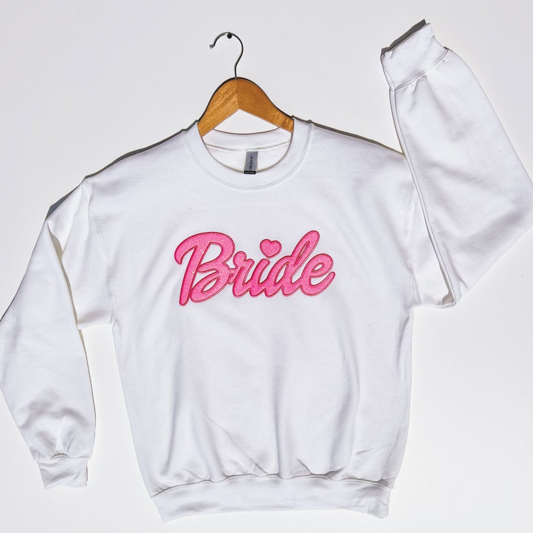 Cursive Doll Logo Sweatshirt, Glitter Sweatshirt, Bride Sweatshirt ...