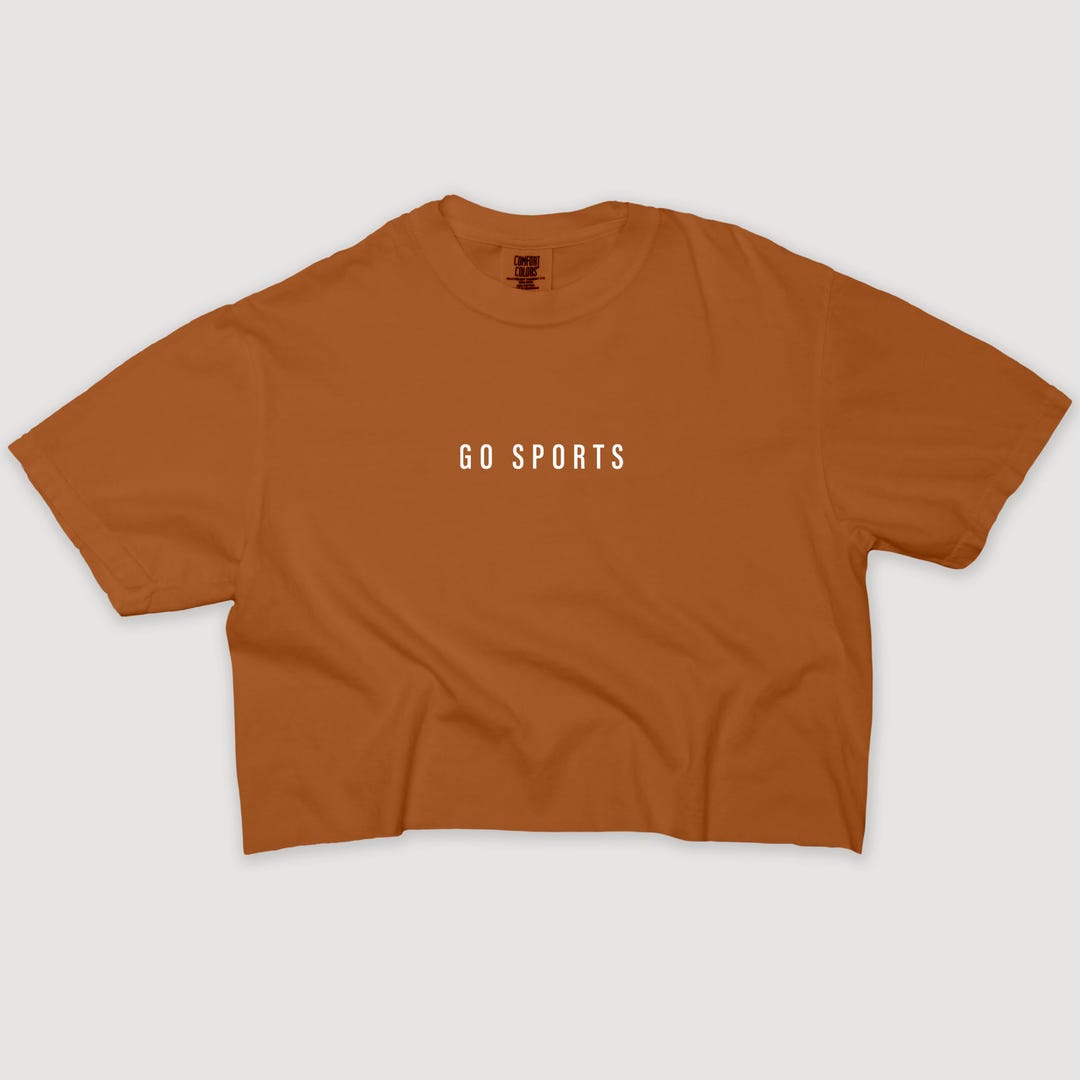 Cropped Football Shirt, Go Sports, Football Crop T-shirt, Football ...