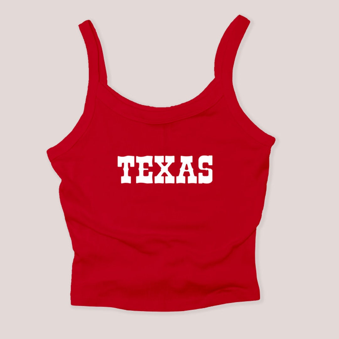 Texas University Font Microrib Tank, Texas Tank Top, Texas University ...