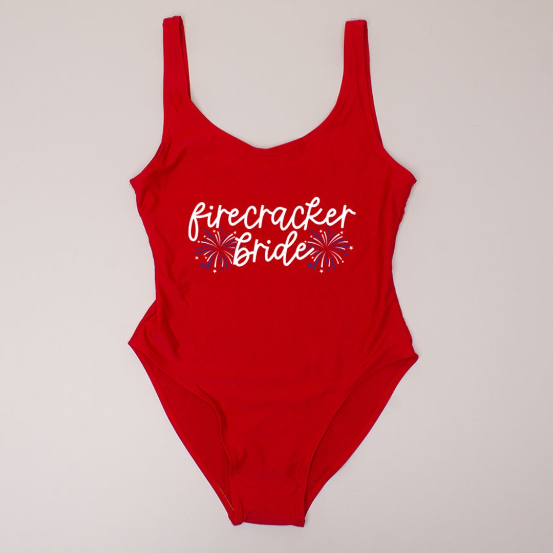 Firecracker Bride One Piece Swimsuit, Firecracker Bride, One Piece ...