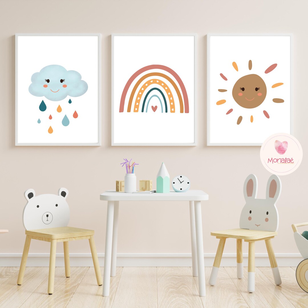 Set of 3 Children's Room Posters | Children's Room | Baby Room ...