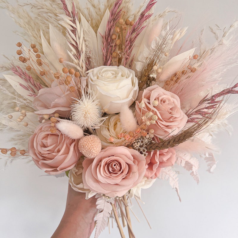 Pink Brooch Bridal Bouquet - Etsy UK