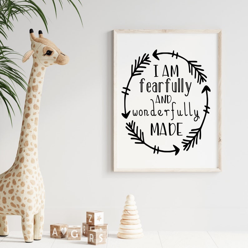 I Am Fearfully and Wonderfully Made Svg Png Dxf Christian - Etsy