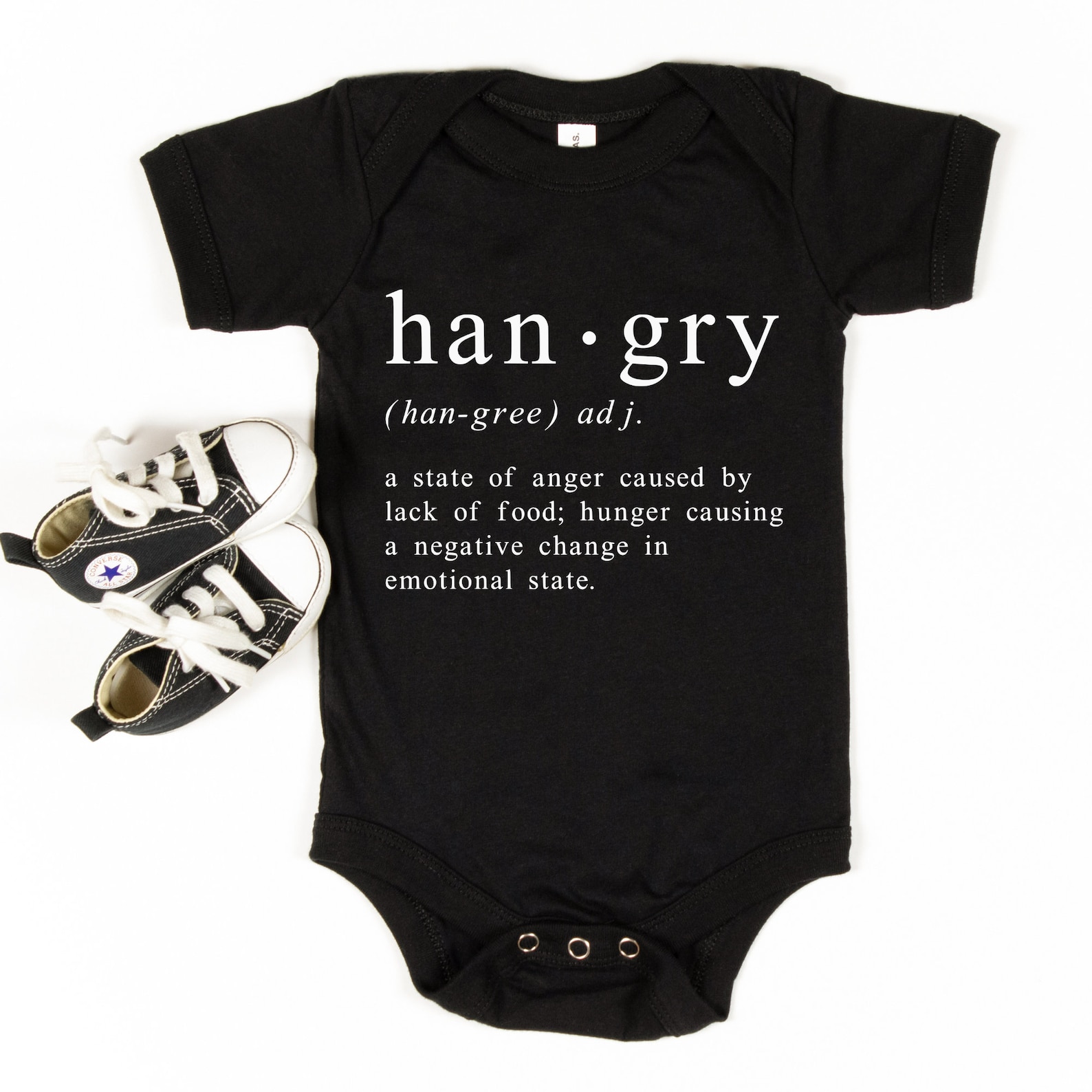 Hangry Definition Svg, Png, Dxf | Hangry Onesie | Funny Baby Onesie ...