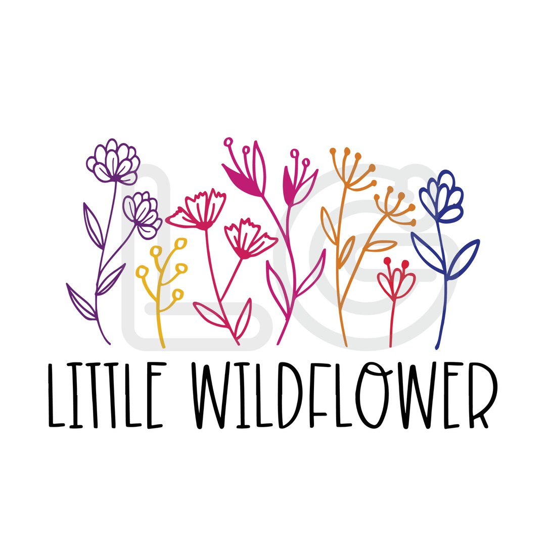 Little Wildflower Svg, Png, Dxf | Baby Onesie Svg | Flower Design Svg, Png, Dxf - Etsy