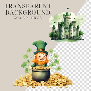 154 Cute St Patricks Day Clipart Bundle | Watercolor Clipart ...