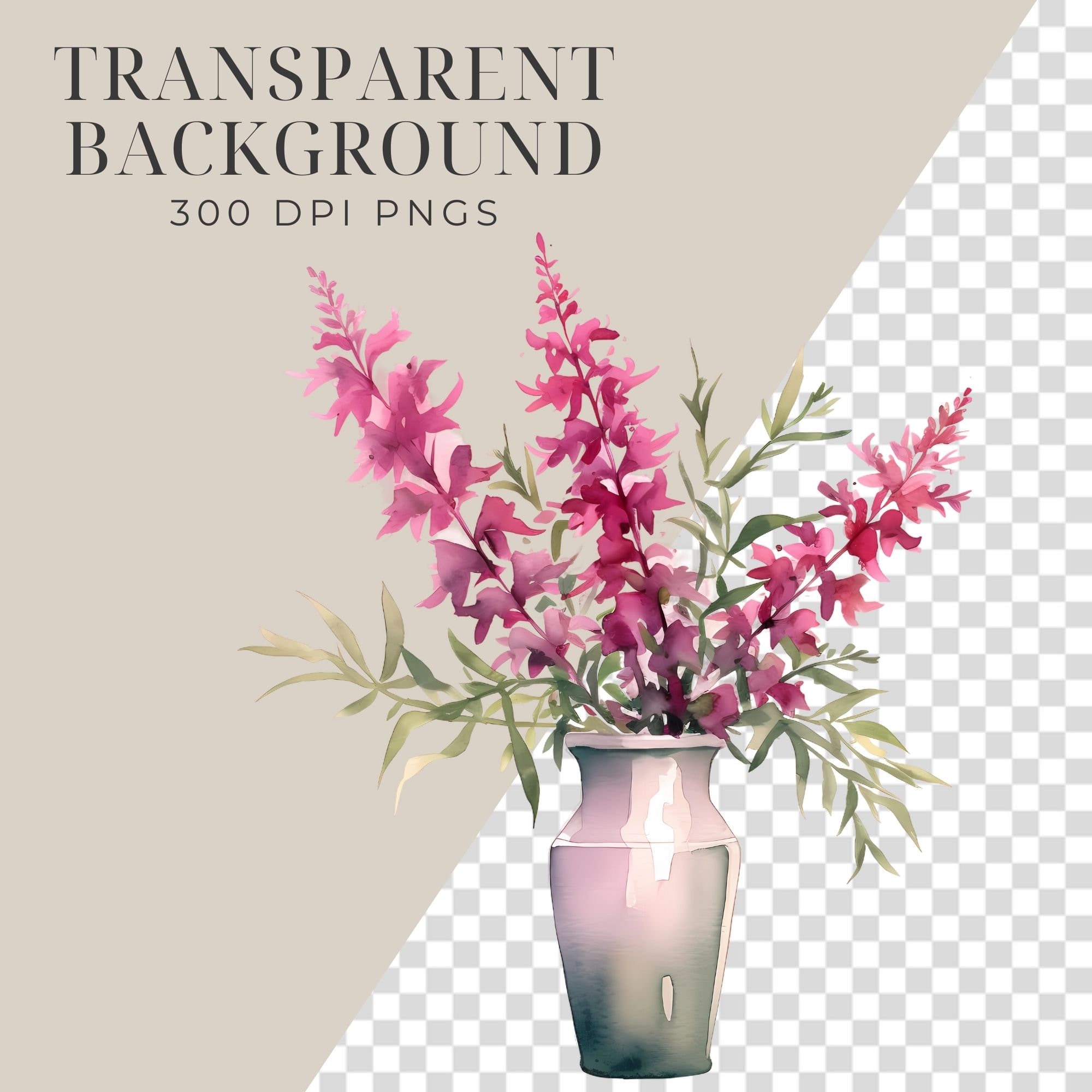 Watercolor Fireweed Flowers Clipart Floral Alaskan Flowers and Bouquets ...