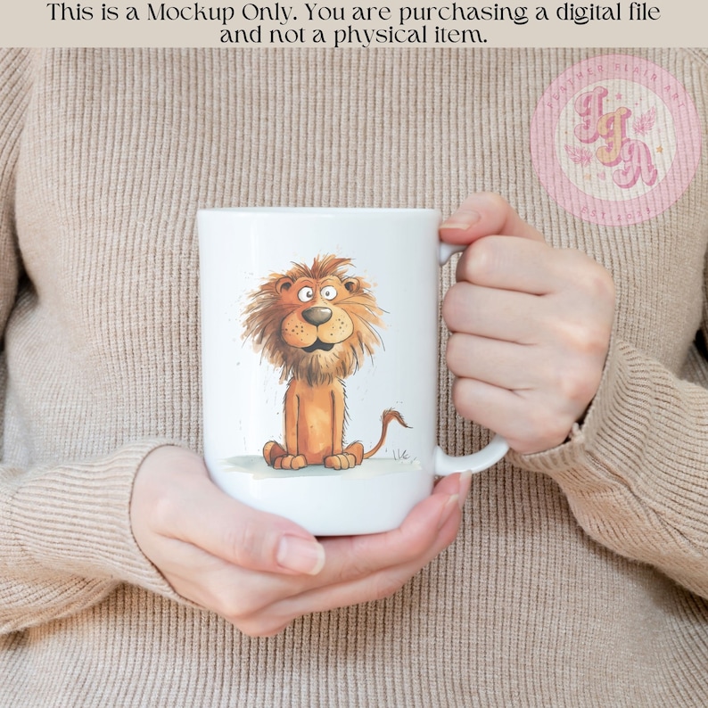 Quirky Animals PNG Clipart Bundle Whimsical Safari Animals Lion Monkey ...