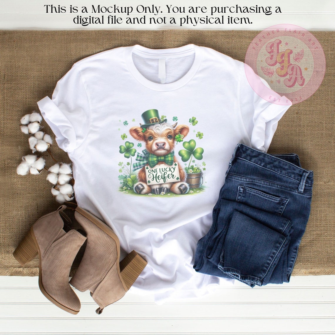 Watercolor St Patricks Highland Cows Clipart, 16 PNG Irish Clipart ...