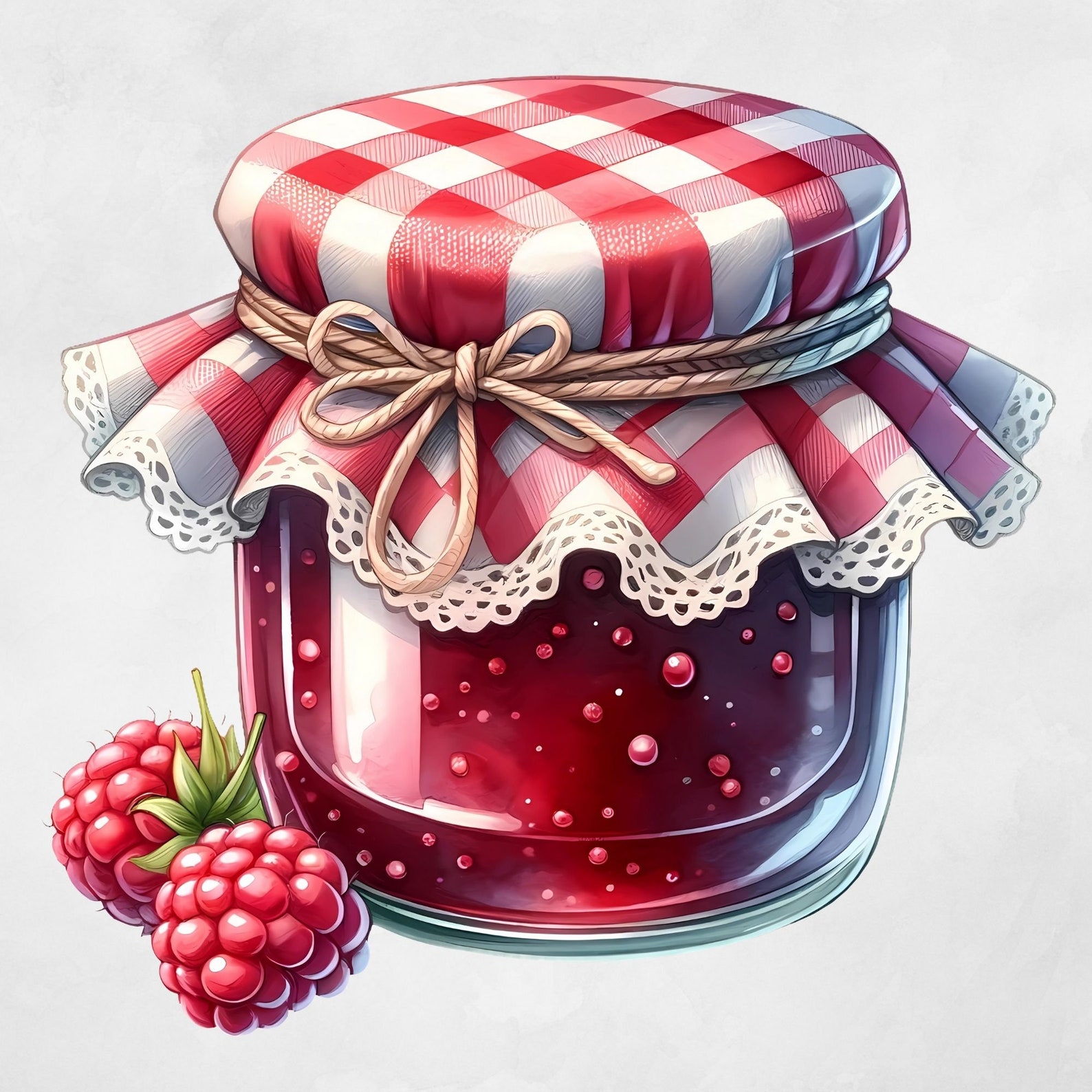 Jam Jars Clipart 9 PNG Sweet Tasty Dessert Jars Graphics, Confiture Jar ...