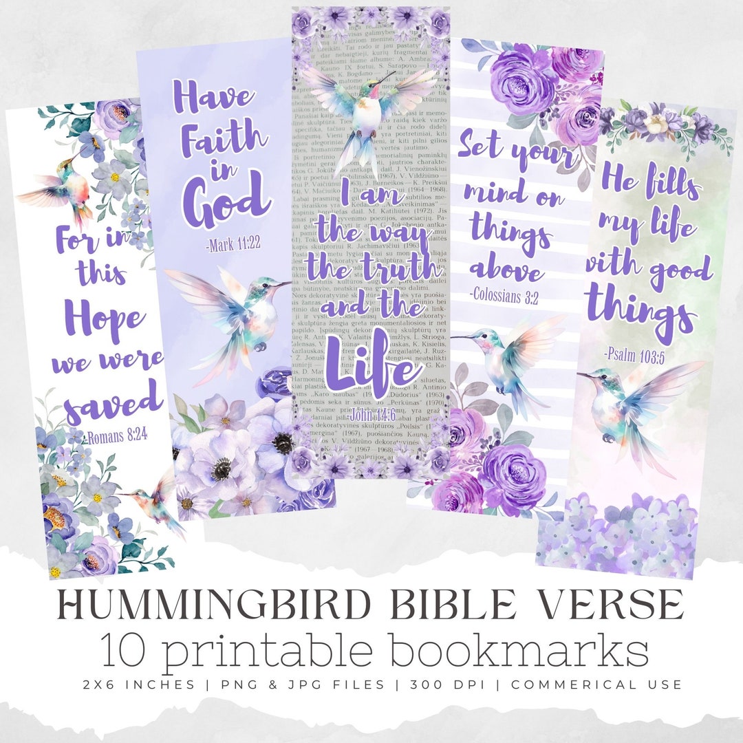 Bible Scripture Bookmarks Printable ESV Christian Bible Verse Bookmark ...